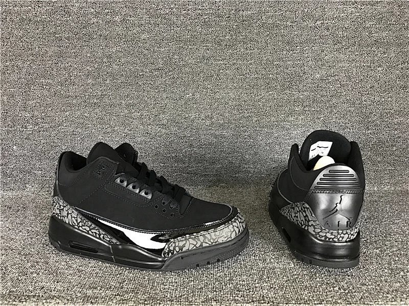 【公司货品 男款】乔丹3代AJ3/黑猫爆裂 318376-000/Air Jordan Low低帮帮气垫篮球鞋