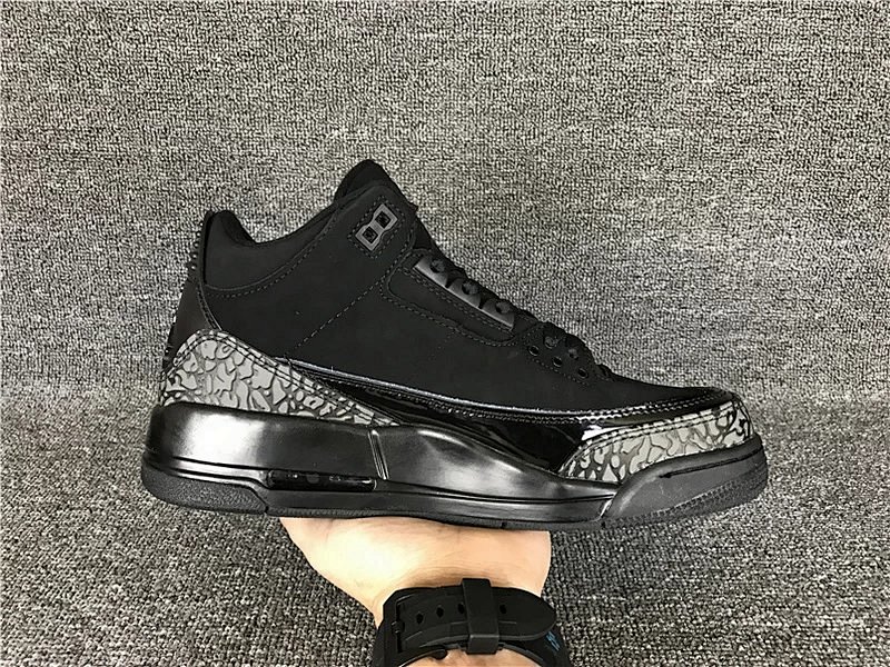 【公司货品 男款】乔丹3代AJ3/黑猫爆裂 318376-000/Air Jordan Low低帮帮气垫篮球鞋