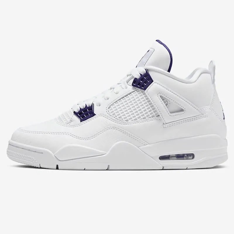 Air Jordan 4 乔4 AJ4 aj4 全白热熔岩白帆蝉翼ow大理石纹 金属扣白红 白紫 联名蓝红蓝鸳鸯 x 黑黄 荒漠苔藓灰褐 白奥利奥 电母黑黄 黑红雷电 灰兔子 白绿 篮球鞋男鞋女鞋