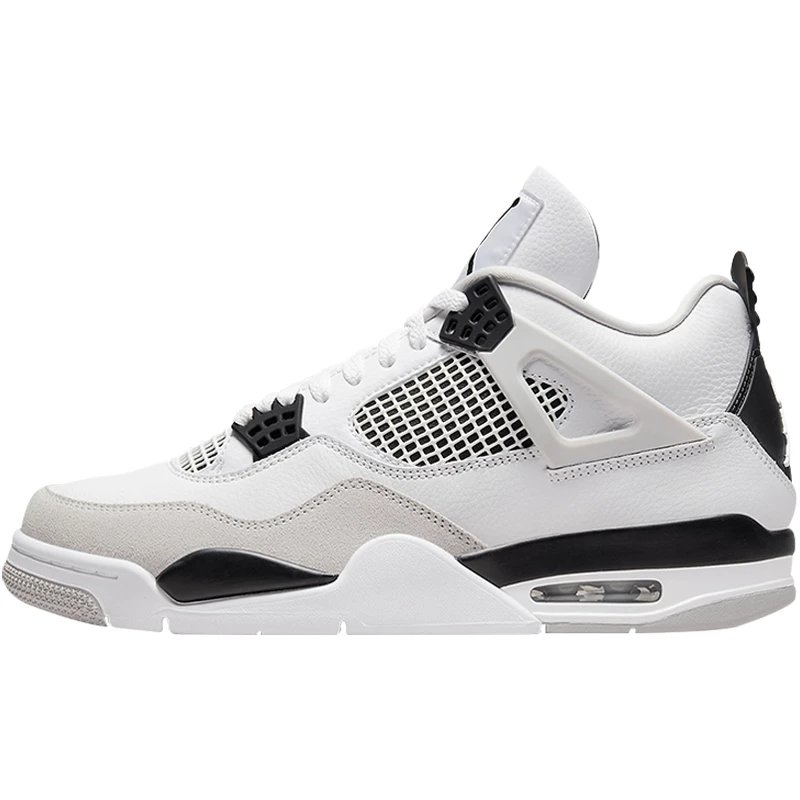 Air Jordan 4 乔4 AJ4 aj4 全白热熔岩白帆蝉翼ow大理石纹 金属扣白红 白紫 联名蓝红蓝鸳鸯 x 黑黄 荒漠苔藓灰褐 白奥利奥 电母黑黄 黑红雷电 灰兔子 白绿 篮球鞋男鞋女鞋