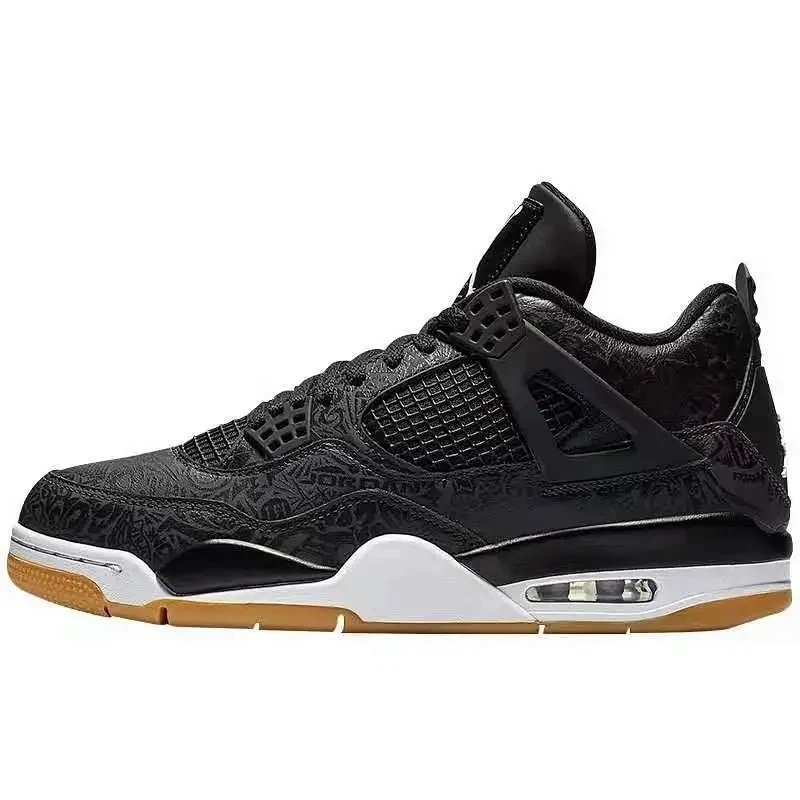 Air Jordan 4 乔4 AJ4 aj4 全白热熔岩白帆蝉翼ow大理石纹 金属扣白红 白紫 联名蓝红蓝鸳鸯 x 黑黄 荒漠苔藓灰褐 白奥利奥 电母黑黄 黑红雷电 灰兔子 白绿 篮球鞋男鞋女鞋