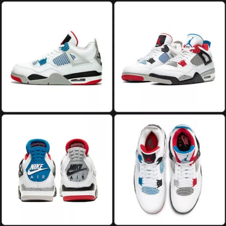 Air Jordan 4 乔4 AJ4 aj4 全白热熔岩白帆蝉翼ow大理石纹 金属扣白红 白紫 联名蓝红蓝鸳鸯 x 黑黄 荒漠苔藓灰褐 白奥利奥 电母黑黄 黑红雷电 灰兔子 白绿 篮球鞋男鞋女鞋