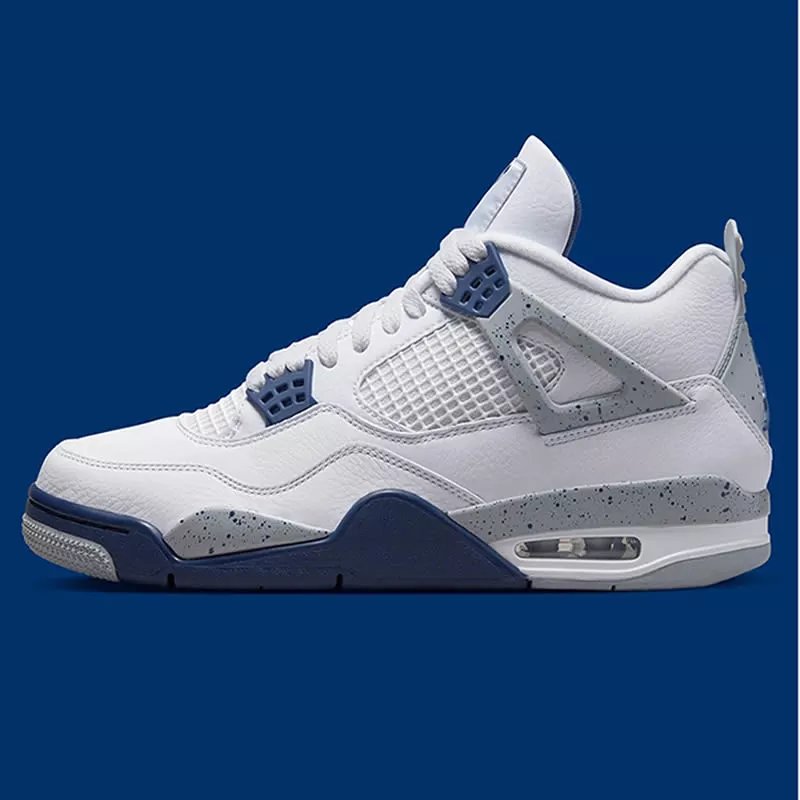 Air Jordan 4 乔4 AJ4 aj4 全白热熔岩白帆蝉翼ow大理石纹 金属扣白红 白紫 联名蓝红蓝鸳鸯 x 黑黄 荒漠苔藓灰褐 白奥利奥 电母黑黄 黑红雷电 灰兔子 白绿 篮球鞋男鞋女鞋