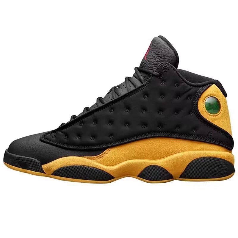 Air Jordan 13 AJ13 黑白熊猫 乔13 黑金黑黄 白黄黑 橙灰白红 黑红 基德 芝加哥 黑蓝皇家蓝 法国蓝 白蓝 黑火石 黑白灰熊猫男鞋女鞋DJ5982-600/DJ5982-060