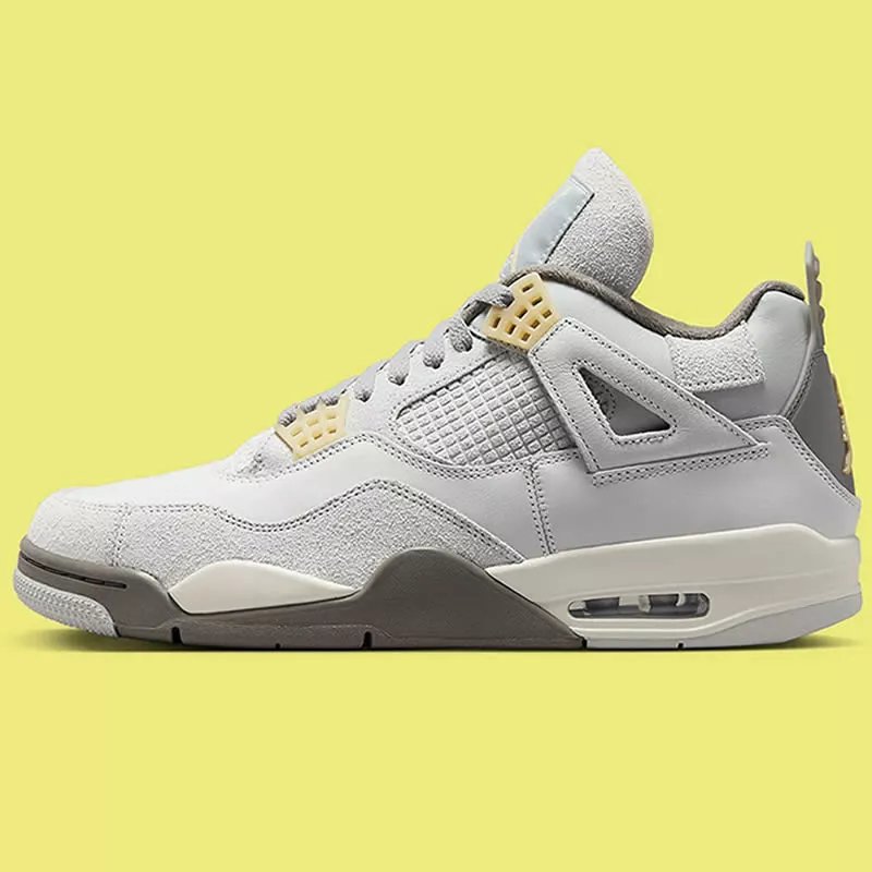 Air Jordan 4 乔4 AJ4 aj4 全白热熔岩白帆蝉翼ow大理石纹 金属扣白红 白紫 联名蓝红蓝鸳鸯 x 黑黄 荒漠苔藓灰褐 白奥利奥 电母黑黄 黑红雷电 灰兔子 白绿 篮球鞋男鞋女鞋