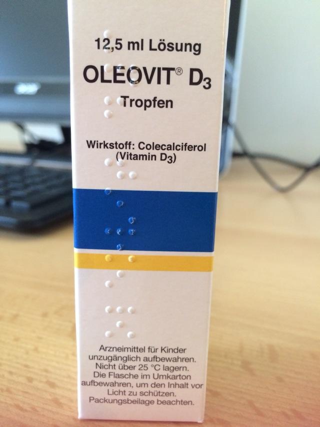 奥地利代购直邮药房OLEOVIT 婴幼儿童宝宝维生素 D3 促进钙吸收滴剂