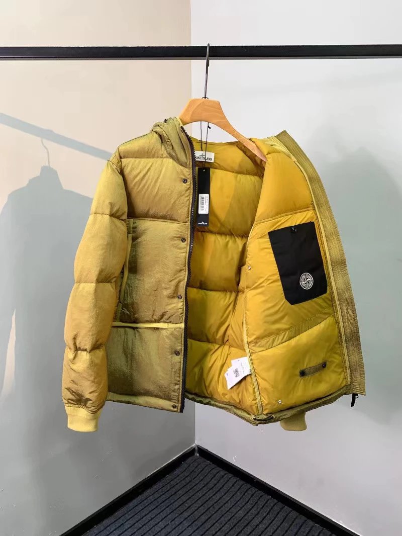 原单秒发！石头岛21FW NYLON METAL DOWN JACKET TOPSTONEY 金属尼龙羽绒棉服棉衣