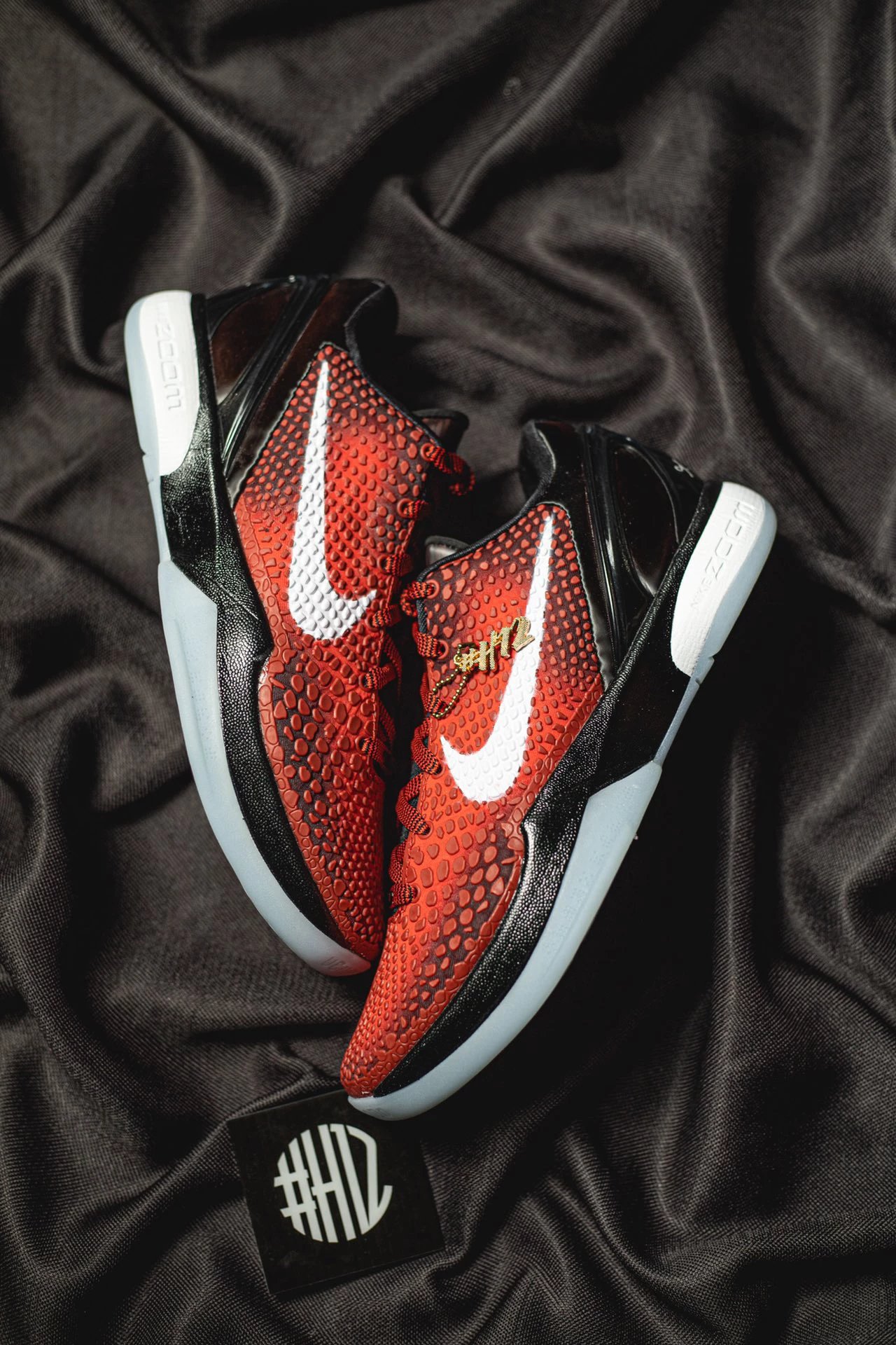 #H12 Pure Original NK Zoom Kobe 6 Black and Red All-Star ZK6 Kobe 6th ...