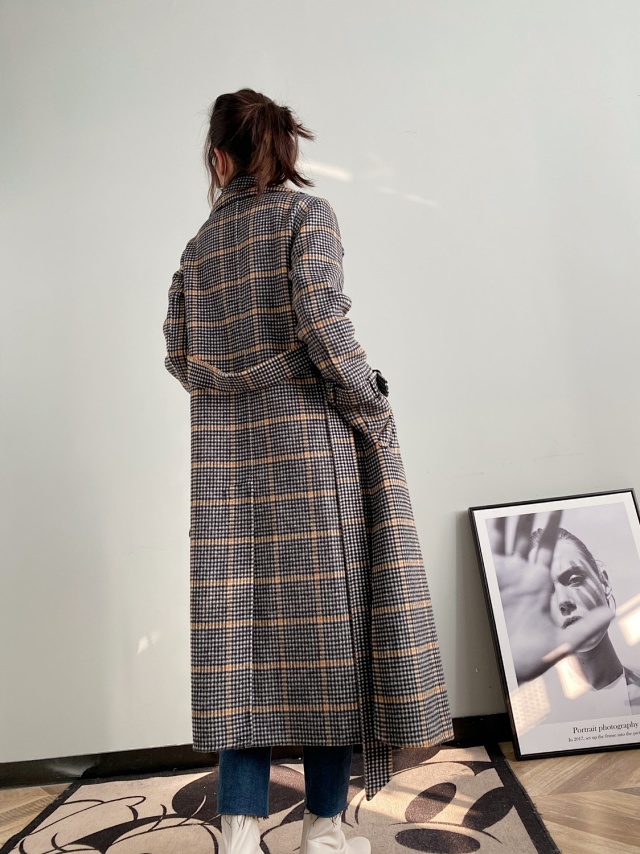 气场货来啦‼️MaxMara weekend新款秋冬新款格子大衣超长款羊毛千 气场货来啦‼️MaxMara weekend新款秋冬新款格子大衣超长款羊毛千