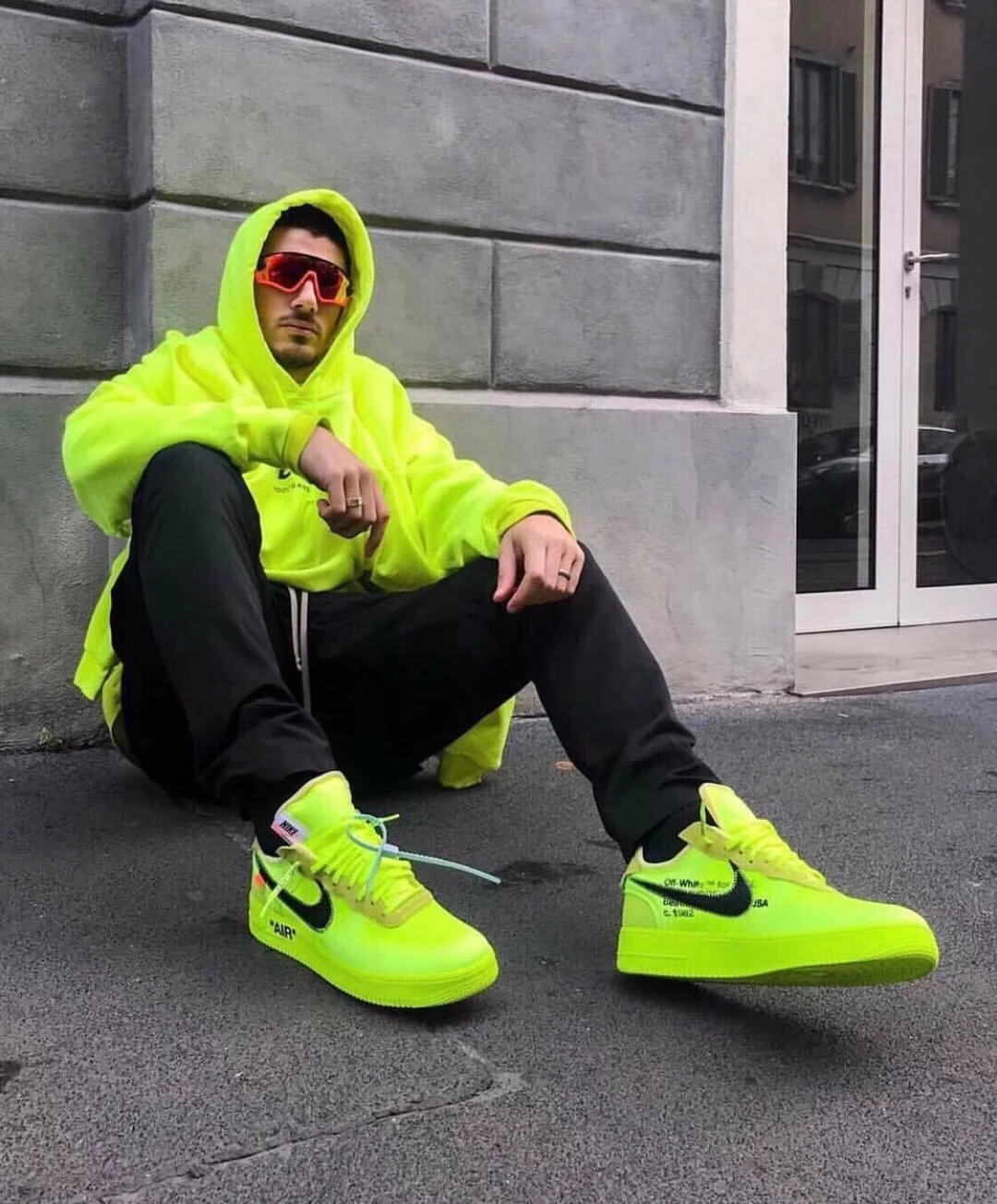 Off-White x Nike Air Force 1 2.0 AF1 空军OW 超限联名荧光绿 Off-White x Nike Air Force 1 2.0 AF1 空军OW 超限联名荧光绿