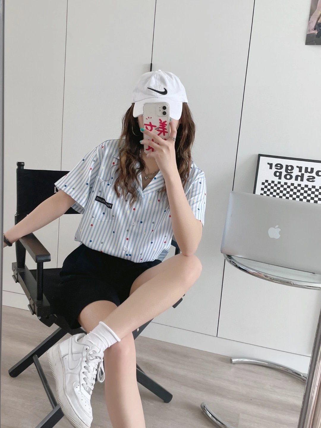 22ss夏季新款火焰🔥波点印花口袋短袖衬衫波点印花设计 新颖独特、口袋标识logo 简单明了 极具休闲 上身效果nice 定制面料品质手感极佳！ 满满的夏威夷度假风 原版