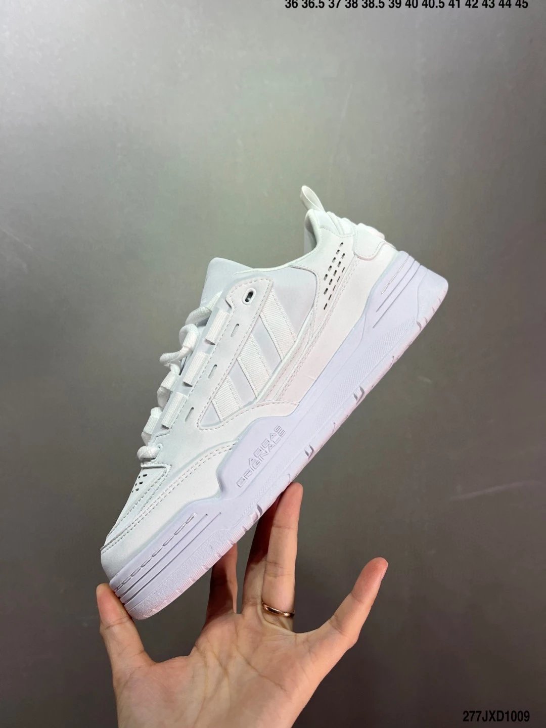 阿迪达斯/Adidas Originals ADI2000系列 三叶草男女复古低帮休闲板鞋厚底百搭情侣运动滑板鞋小白鞋 全白色 HR1745